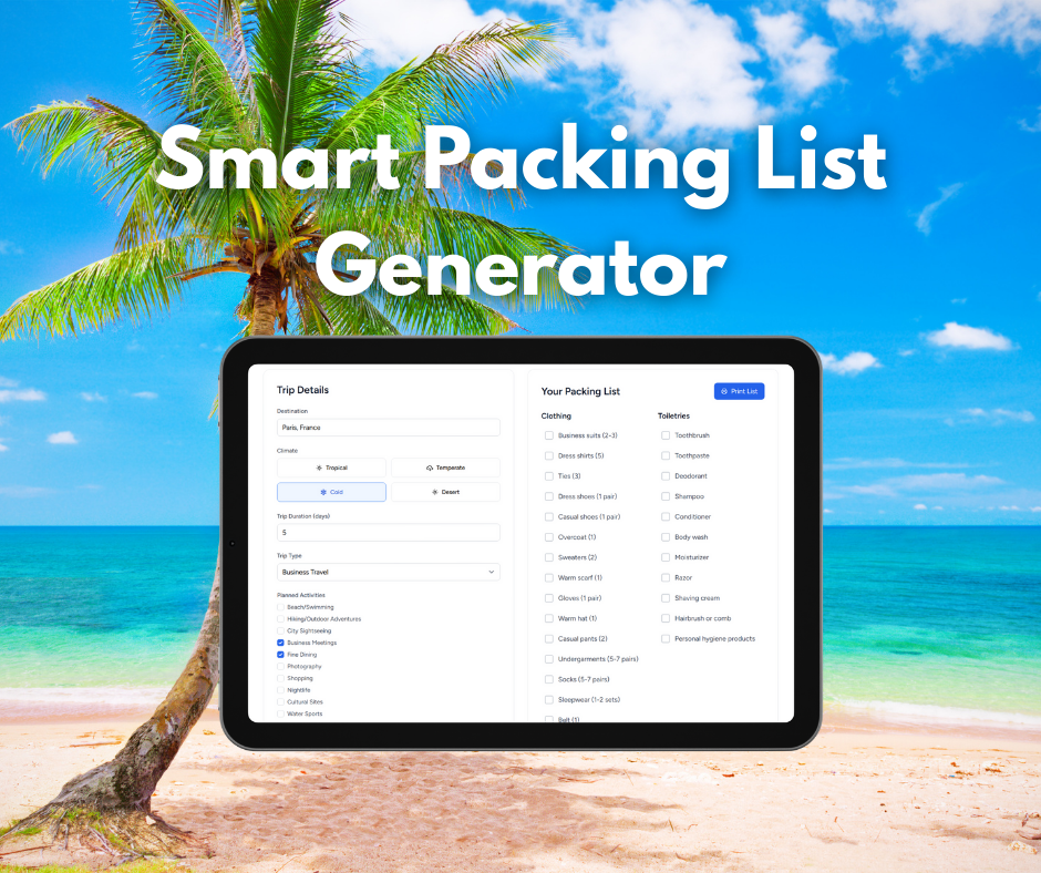 Packing List Generator - Travel Tools | Awaken Travels